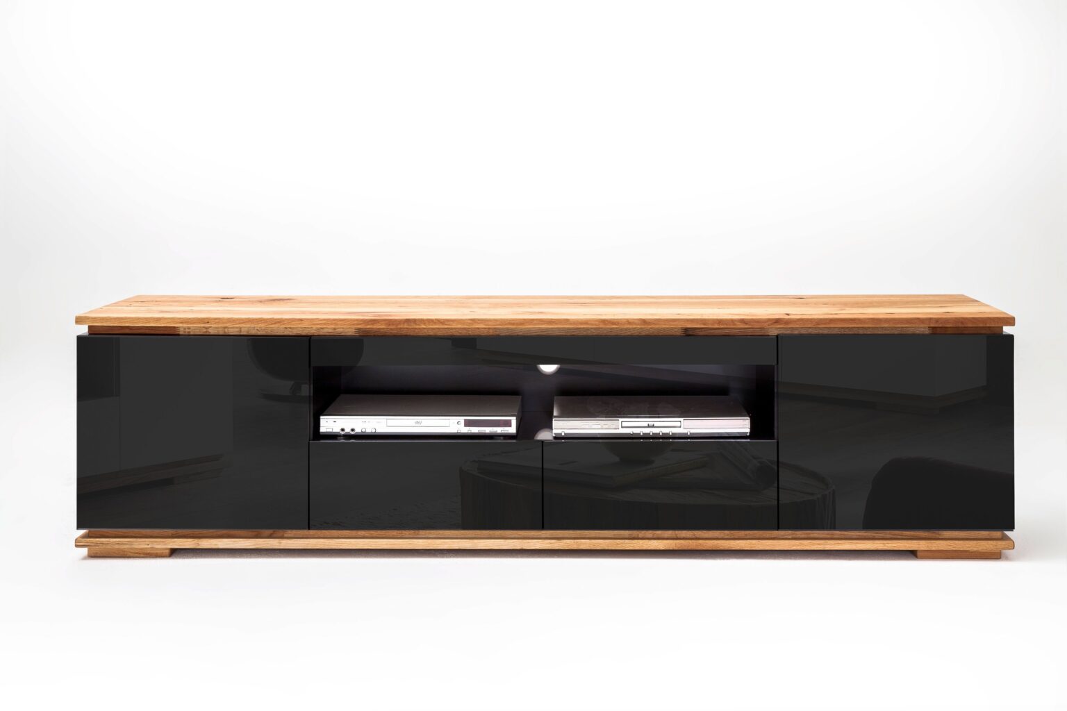 TV Lowboard Chia Eiche Massiv – Hochglanz – Möbeltraum